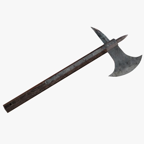 modelo 3d Hacha medieval - Activo del juego PBR Low Poly - TurboSquid ...