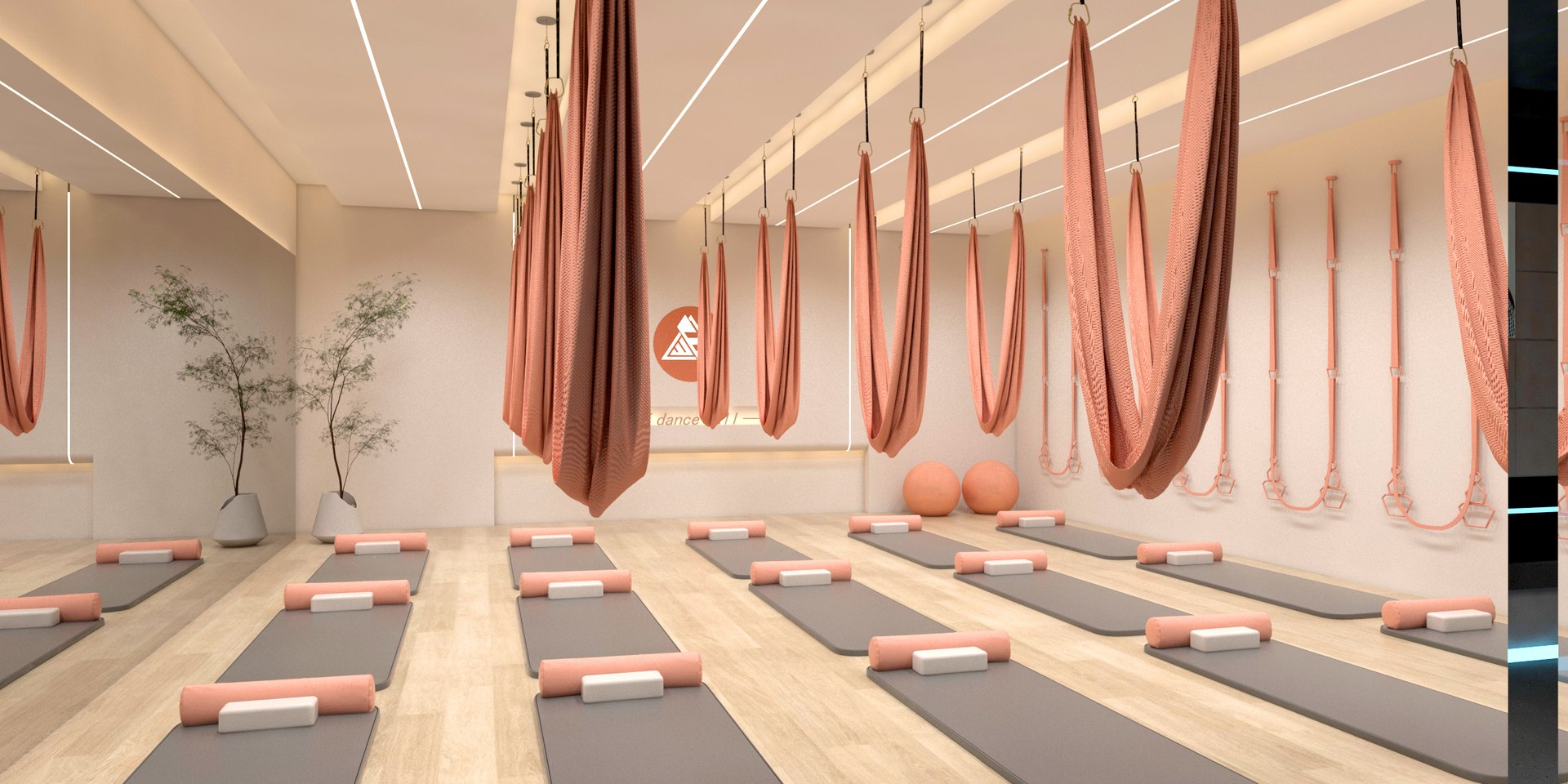 3D Modern Pilates Studio Interior Scene - TurboSquid 2394753