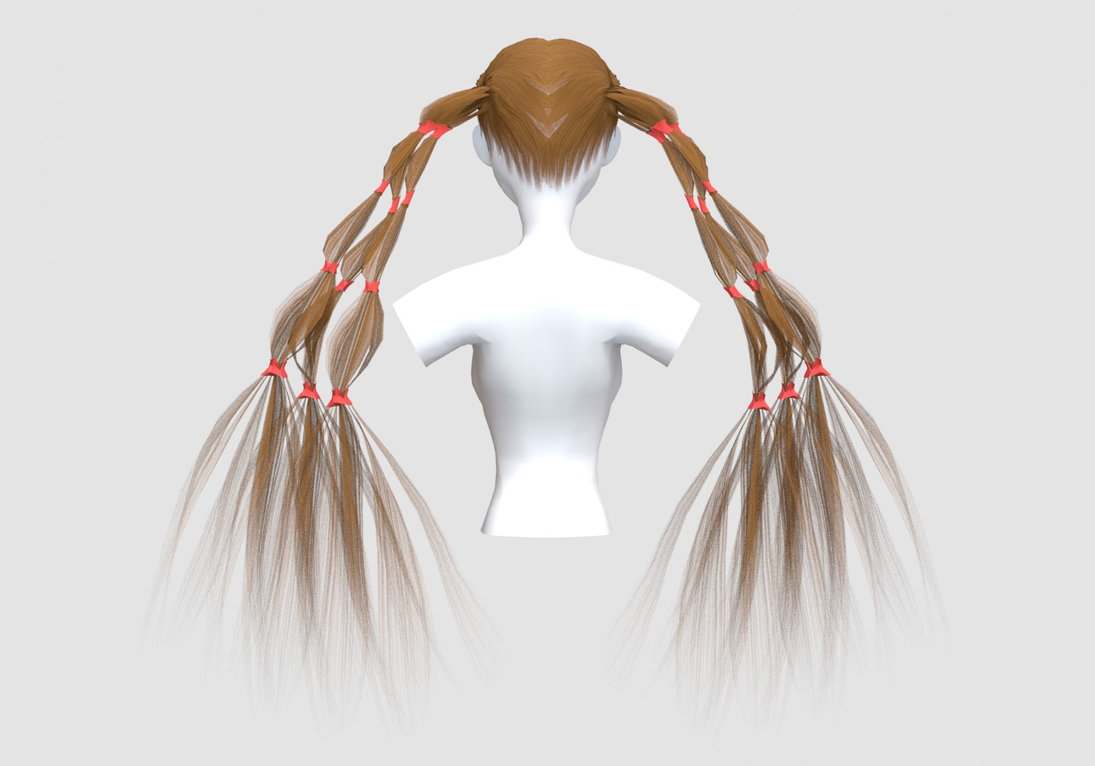 Stylized Ponytail Hairstyle 3D Model - TurboSquid 1941922