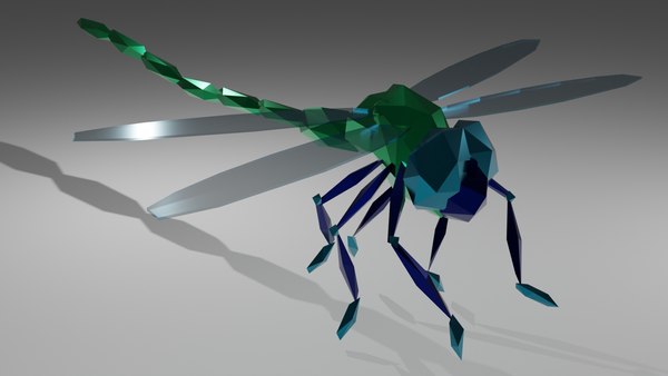 modelo 3d Dragonfly - Low Poly - TurboSquid 1997288