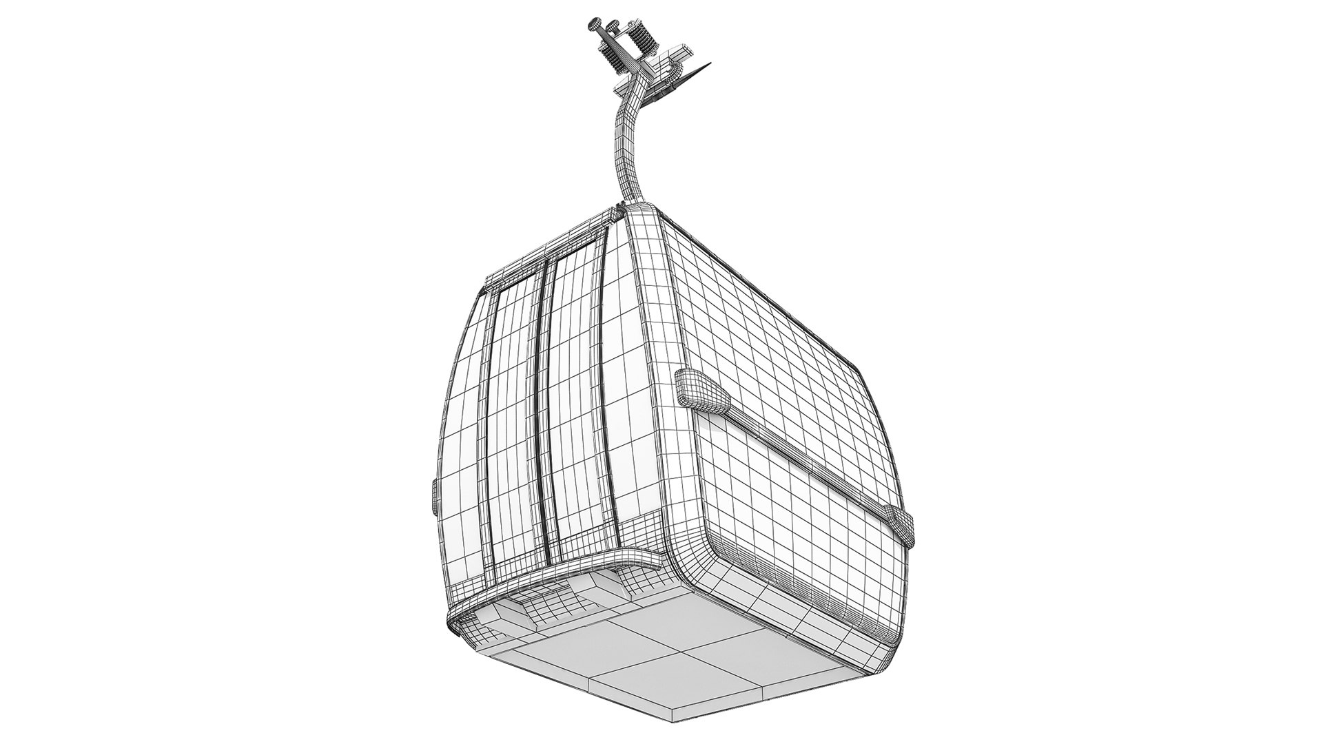 3D Cabin Cableway Cable - TurboSquid 1666219