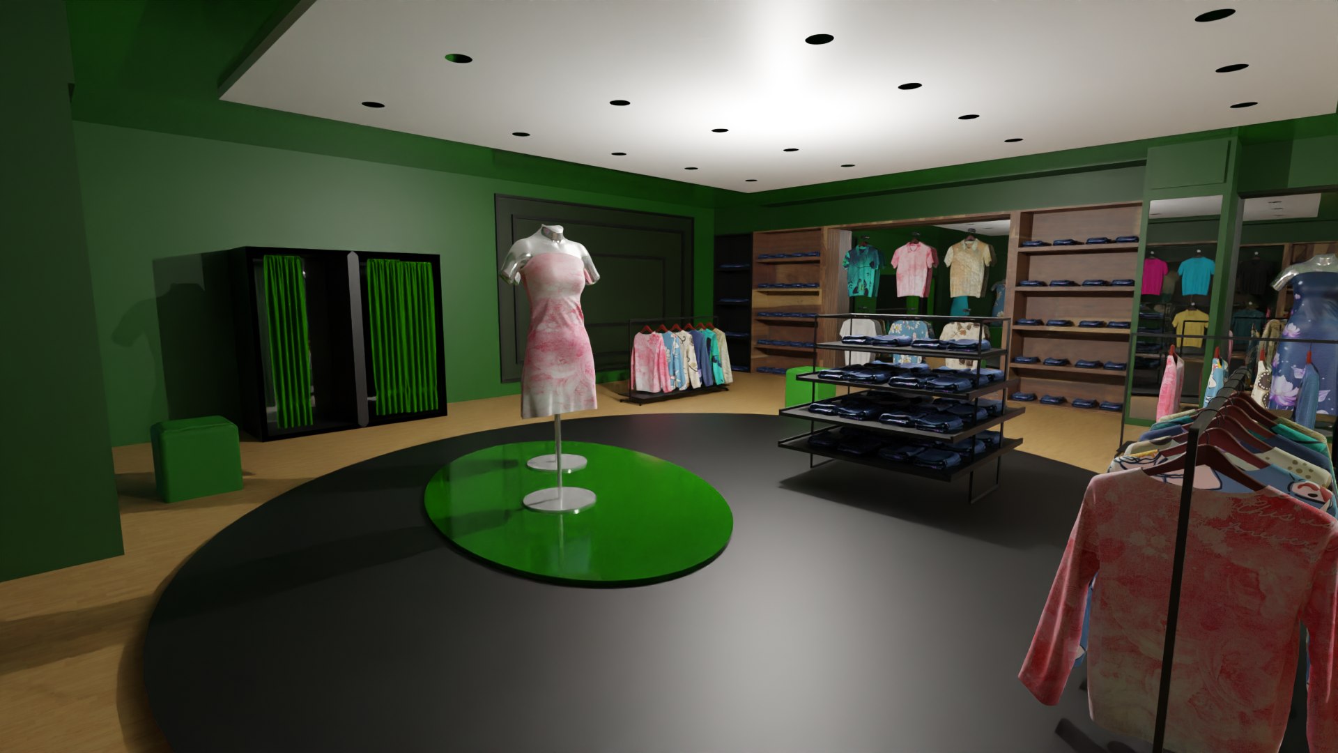 Clothing Store Interior 3D - TurboSquid 2157393