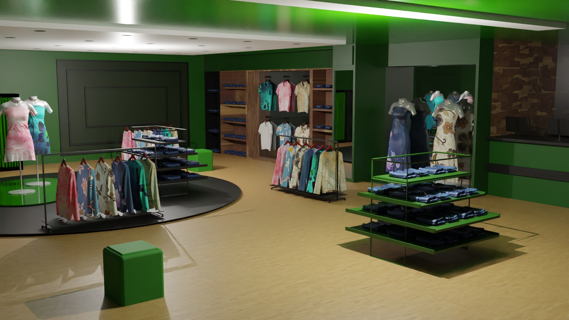 Clothing Store Interior 3D - TurboSquid 2157393