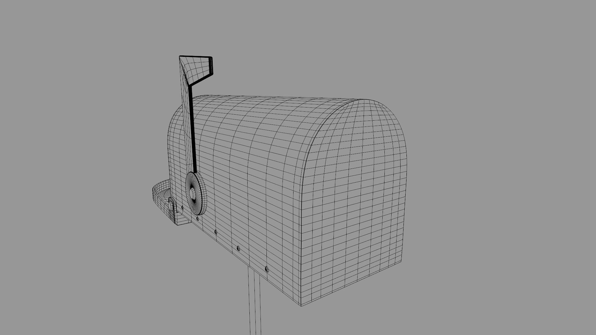 3D Mailbox Post Model - TurboSquid 1647699