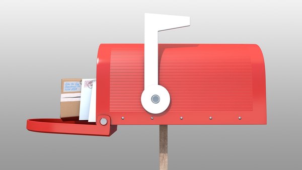 3D mailbox post model - TurboSquid 1647699