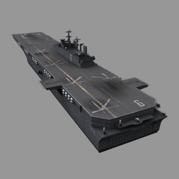 3d model uss bonhomme richard lhd
