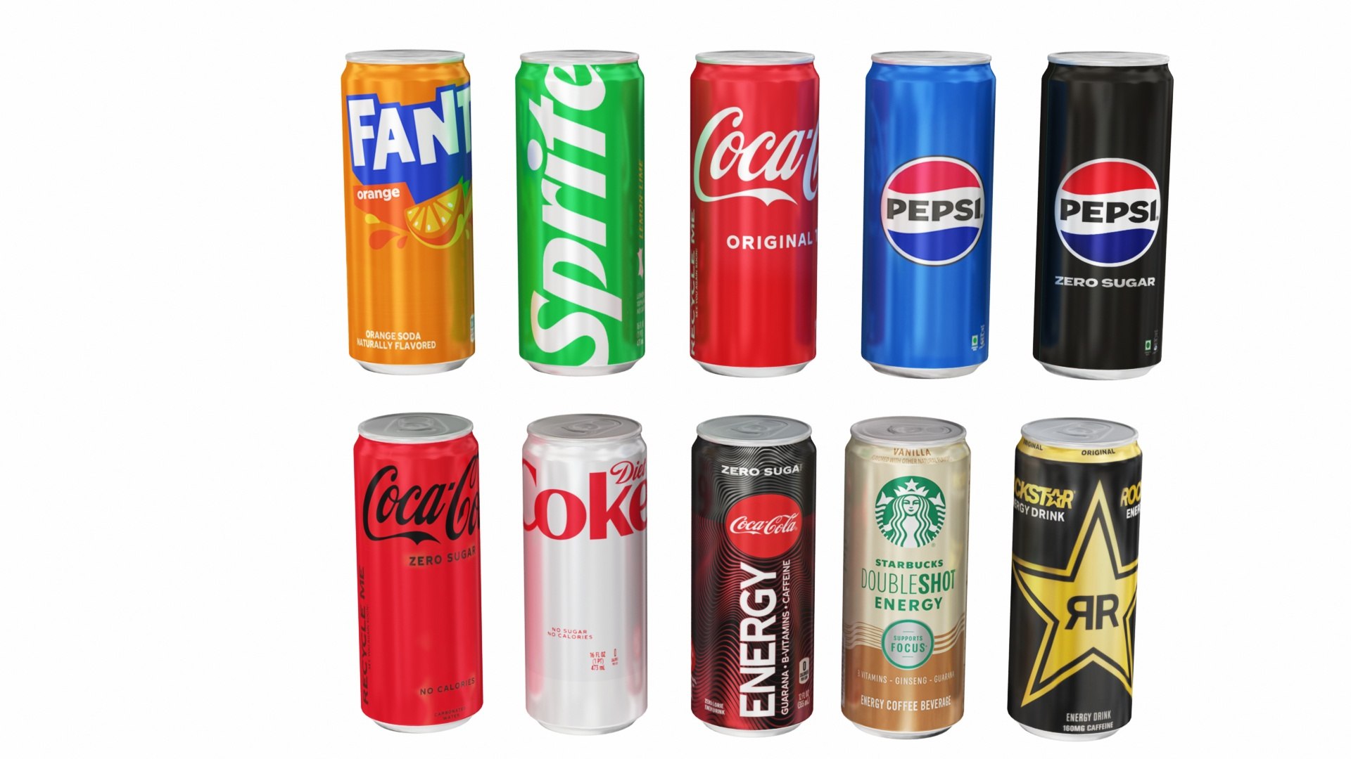 3D Drink Cans - TurboSquid 2410378