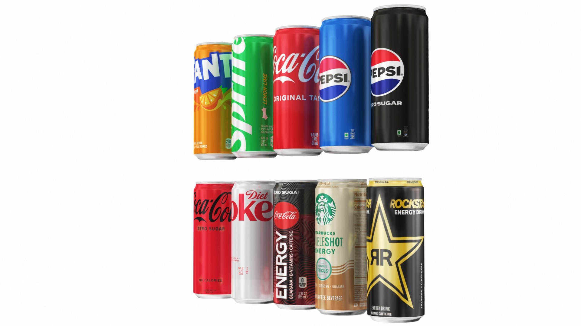 3D Drink Cans - TurboSquid 2410378