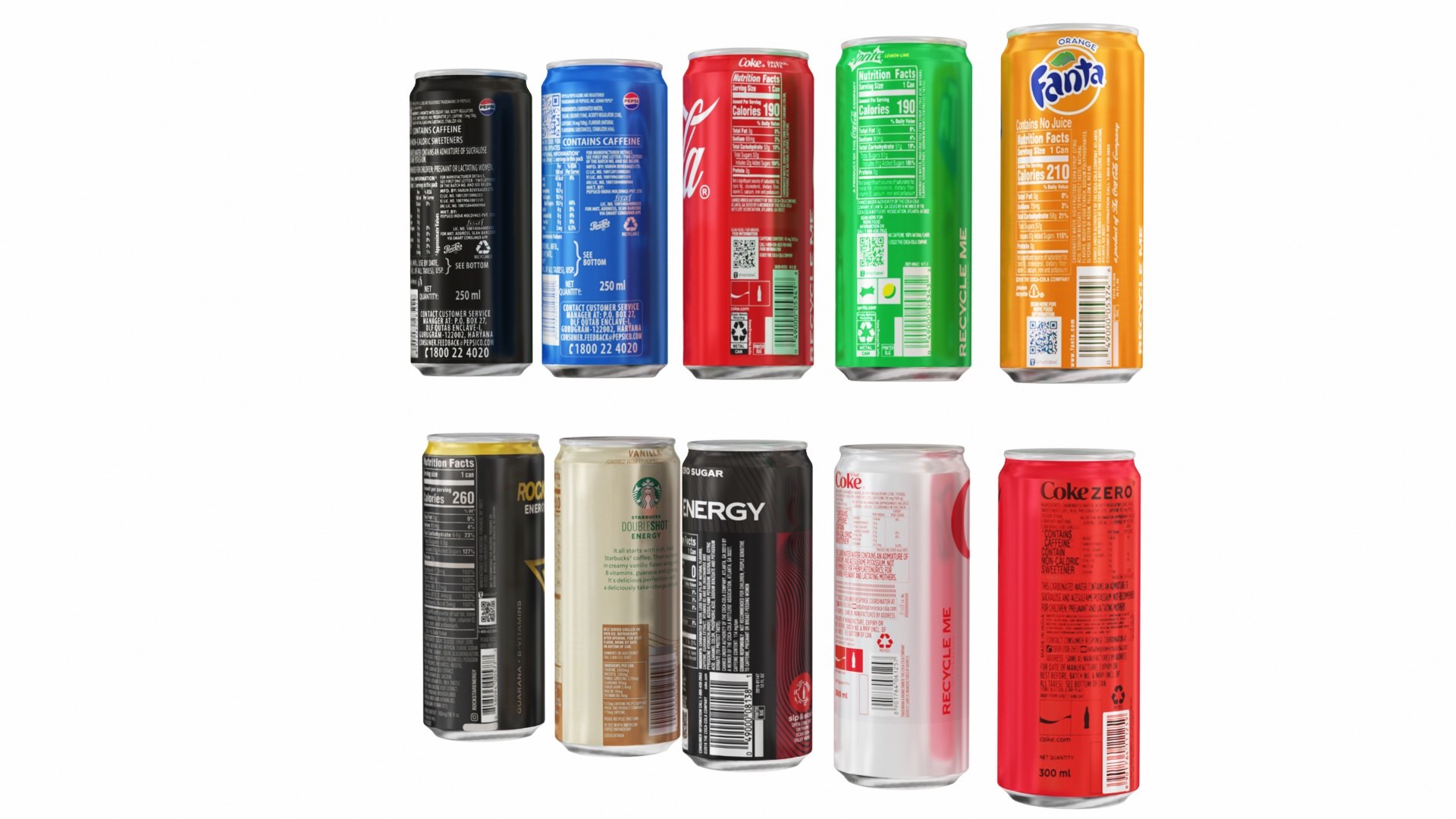 3D Drink Cans - TurboSquid 2410378