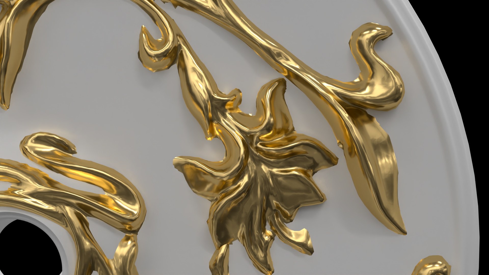 3D Ceiling Sockets Gypsum Plaster DR12 - TurboSquid 2027589