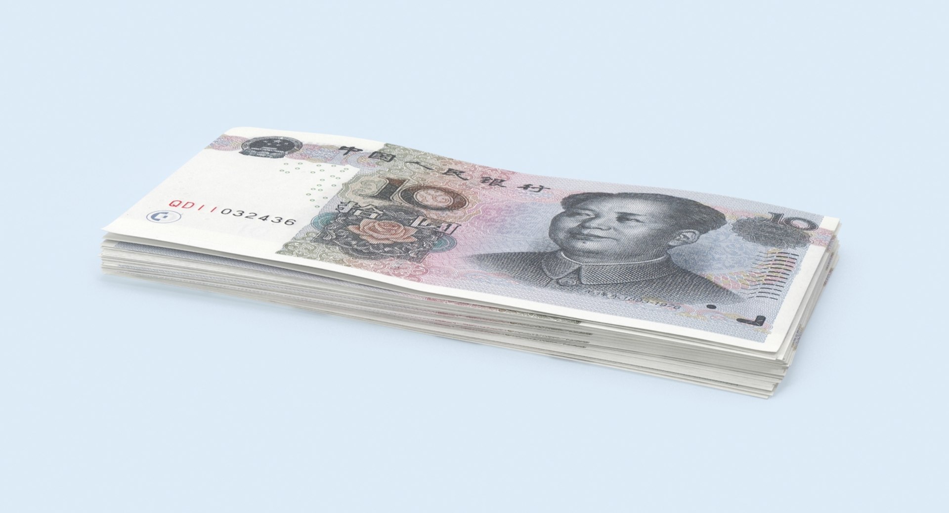 3D 10-yuan-note---pack Model | 1144908 | TurboSquid
