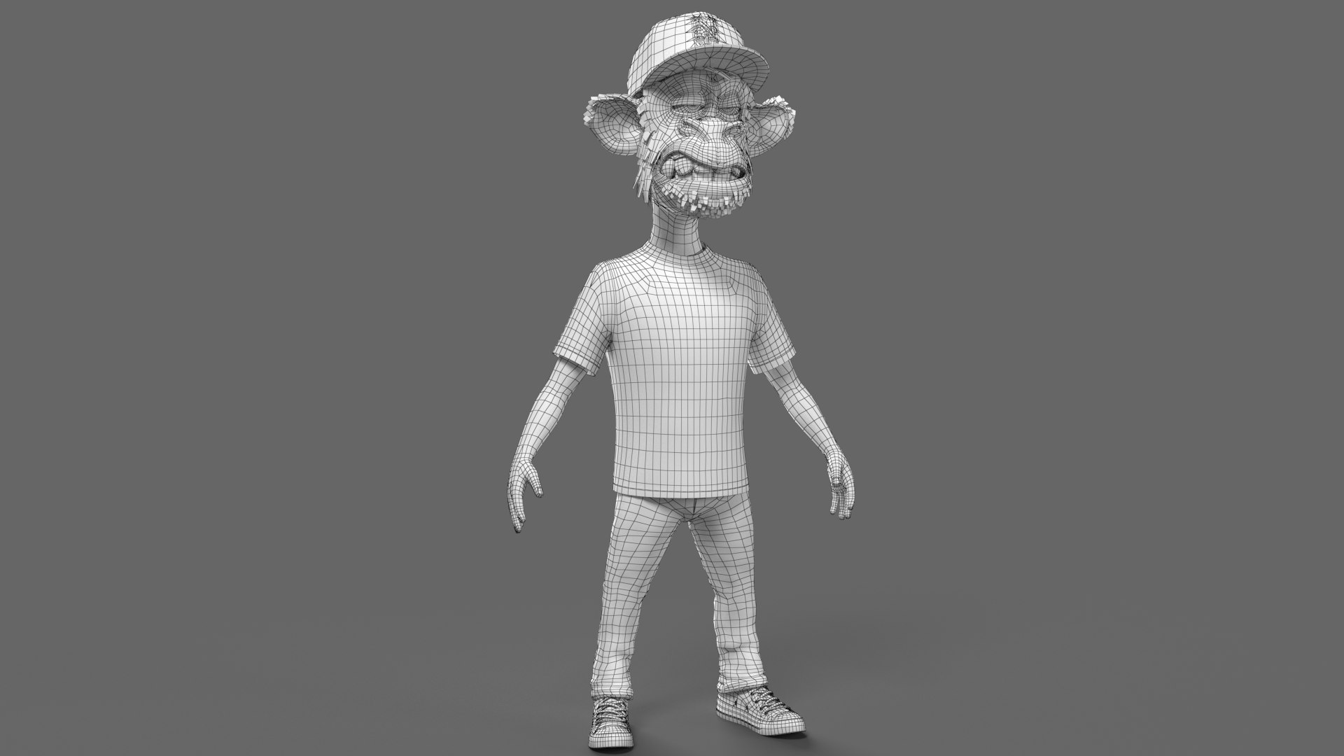 Bored Ape 3D - TurboSquid 2317376