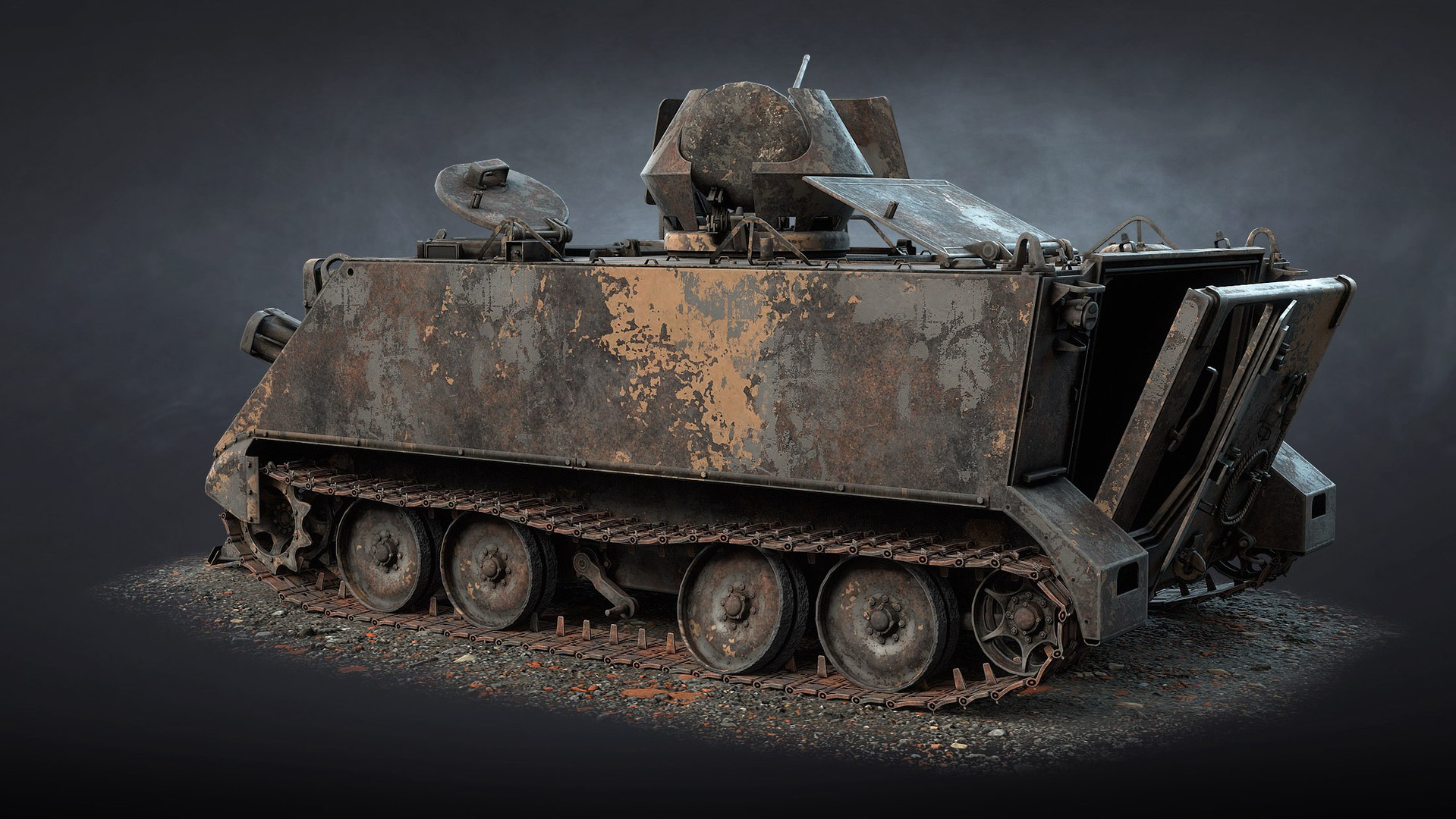 3D M113 APC Destroyed Game Ready Model - TurboSquid 2115755