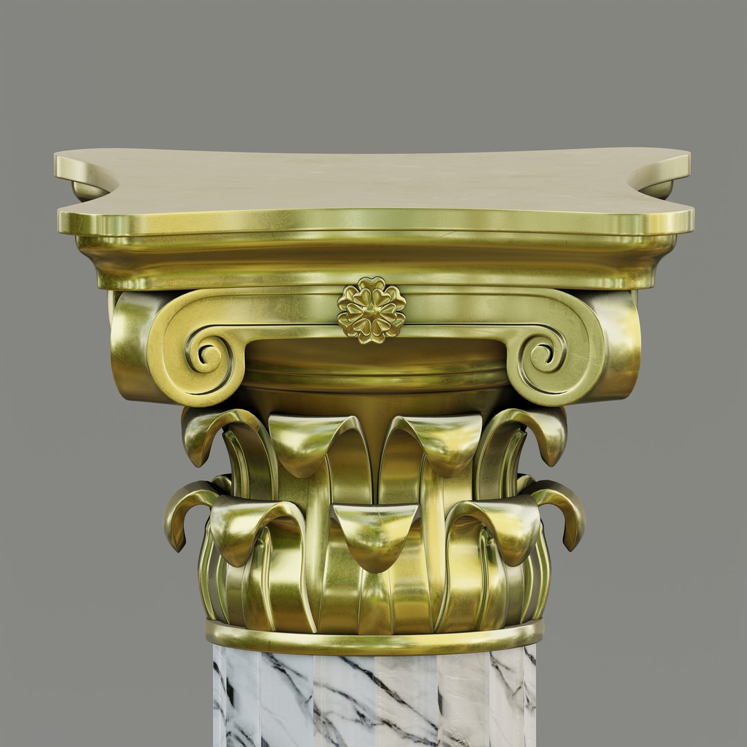 3D Model Column Marble Concrete - TurboSquid 1481383