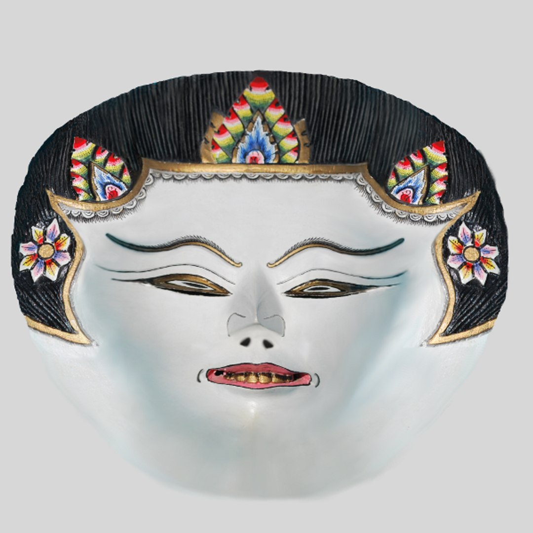 3d Indonesian Mask
