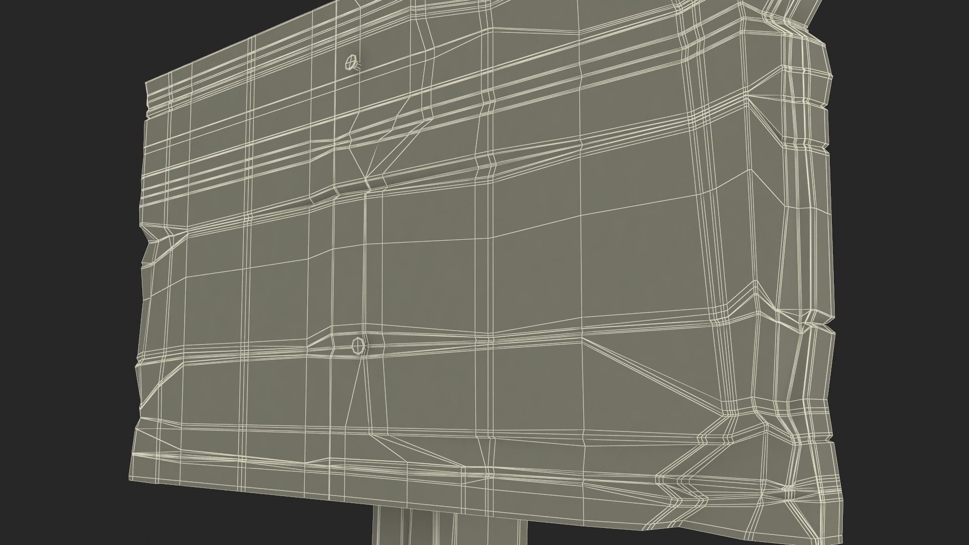 3D Old Rustic Wooden Signpost Mockup - TurboSquid 2113790