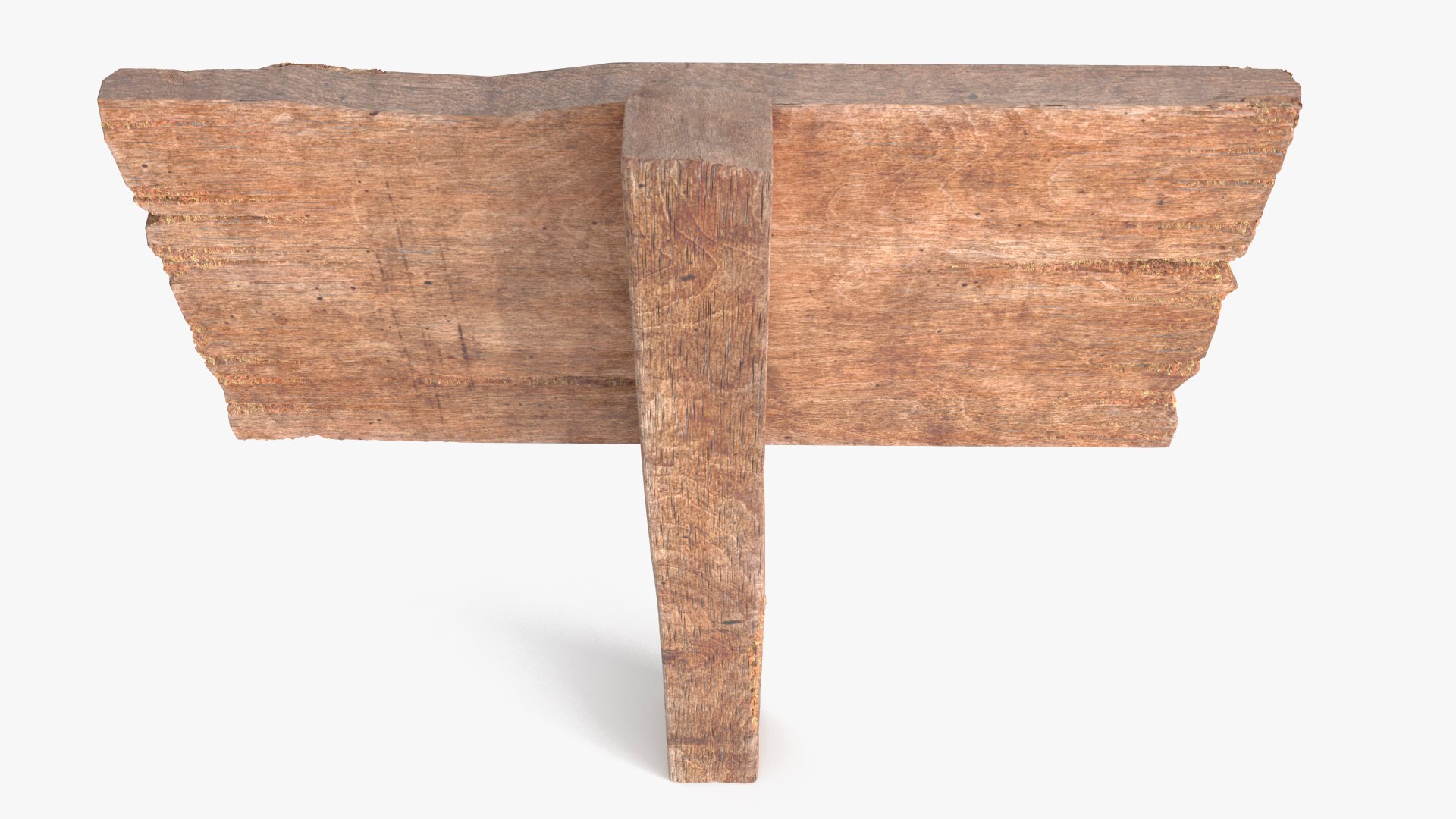 3D Old Rustic Wooden Signpost Mockup - TurboSquid 2113790