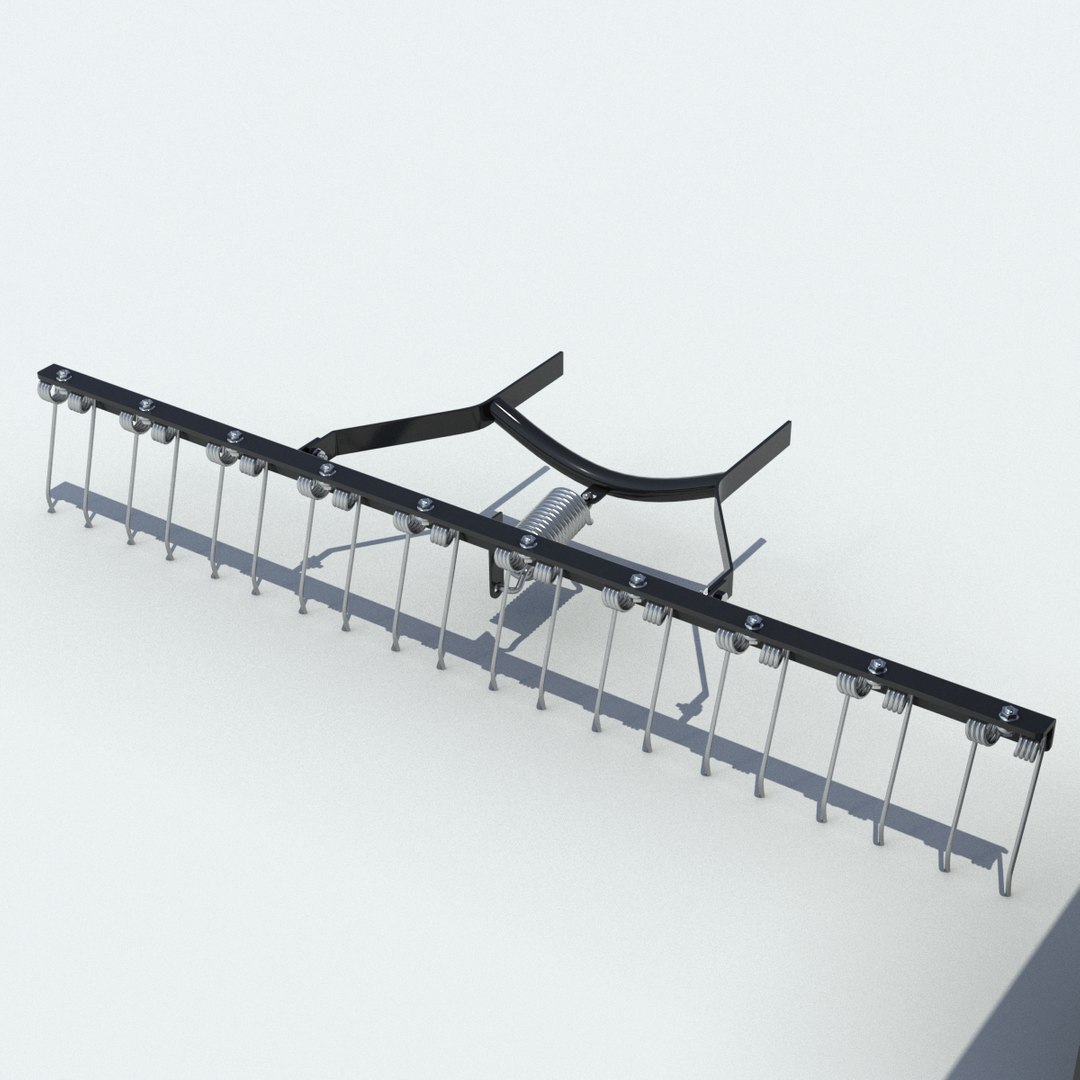 3d model rake sweeper showelirons