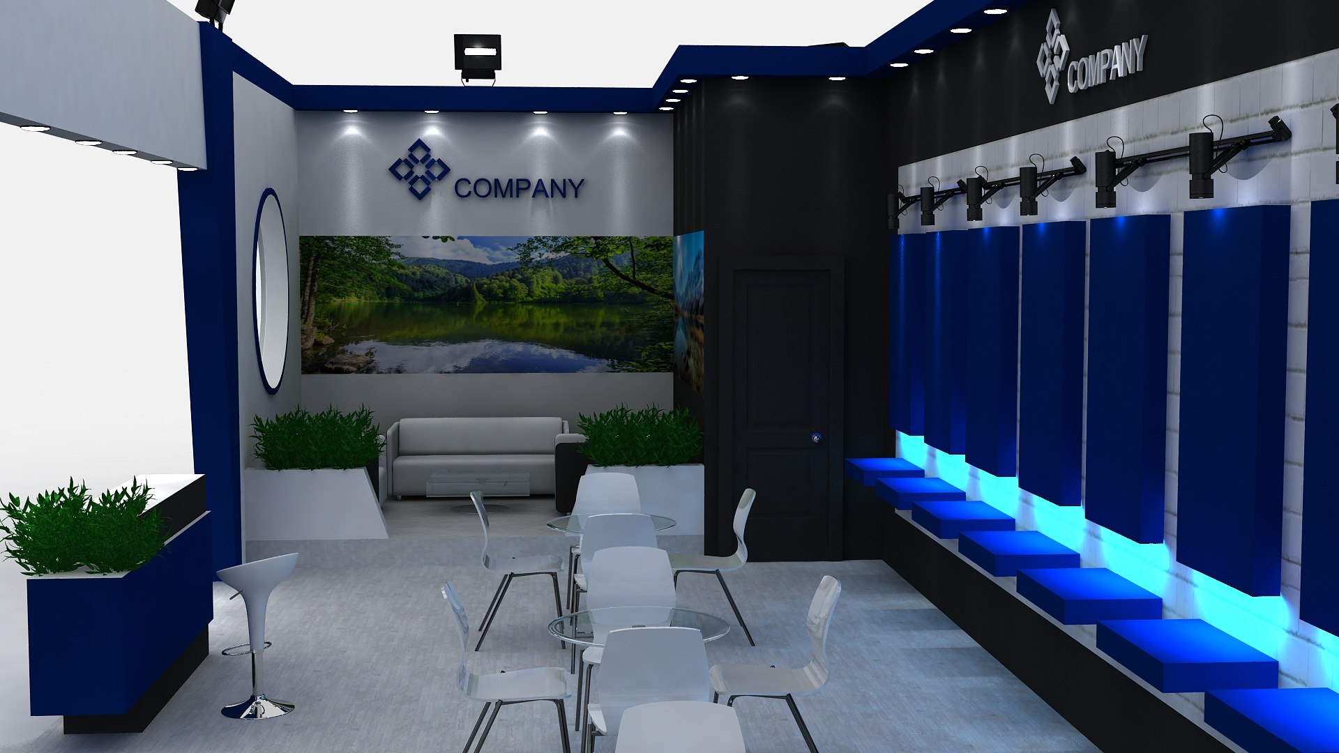 3D Exhibition Stand 5x12 Model - TurboSquid 2110251