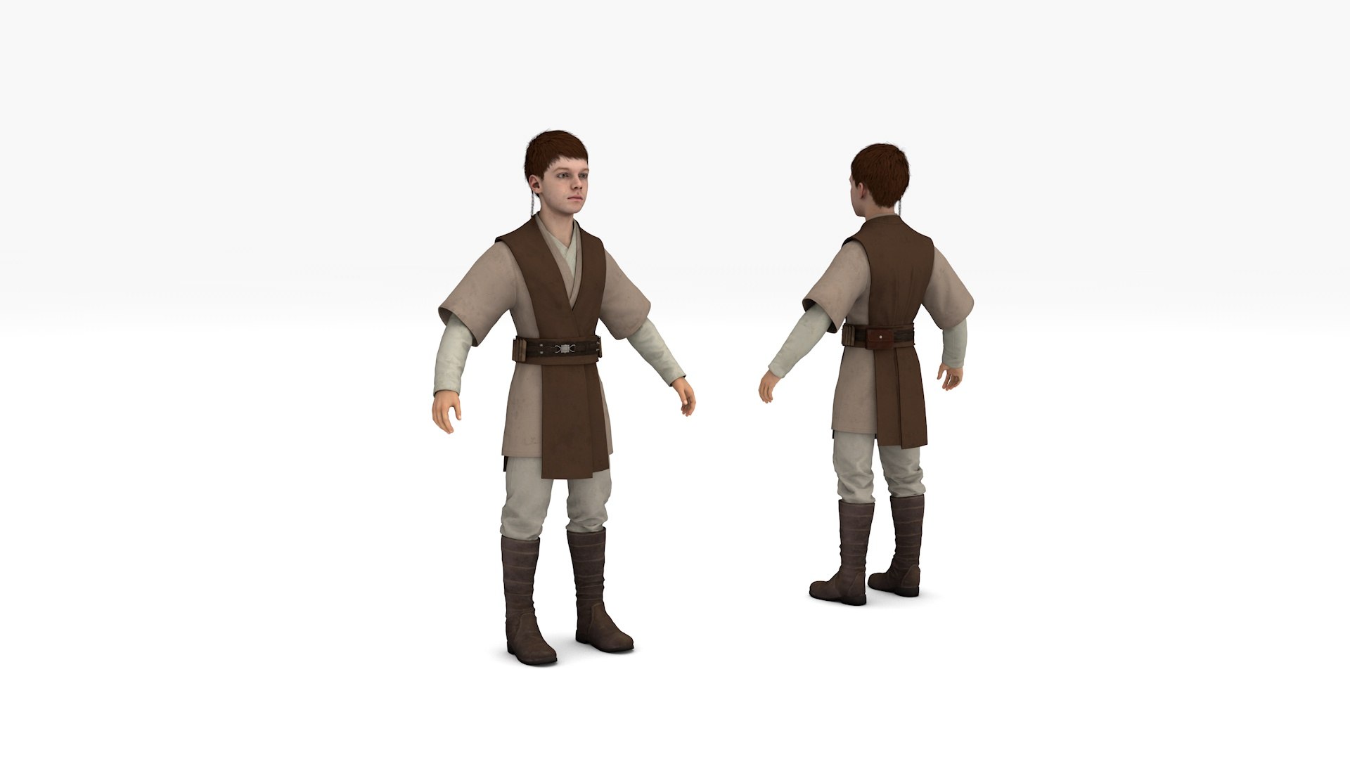 3D Star Wars Hero Young Model - TurboSquid 2086040