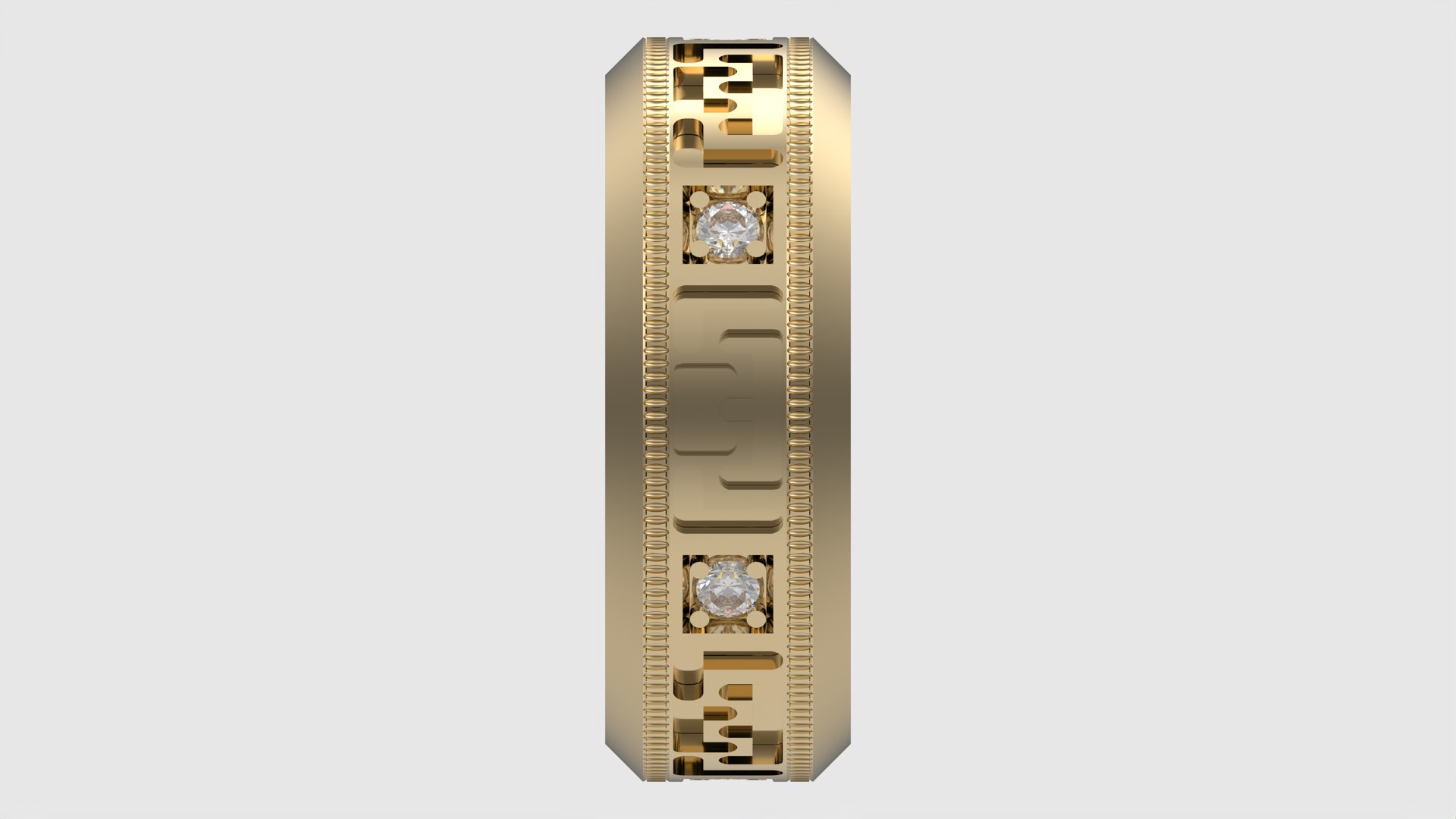 Modern Hebrew Engraved Band JDBCo 3D Model - TurboSquid 2345221