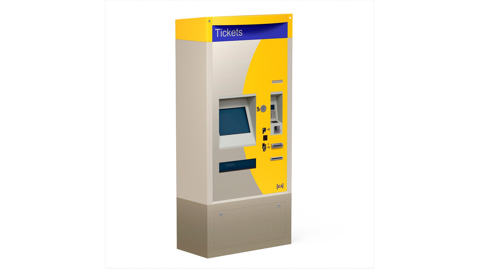 3D Biletomat Ticket Validation Card Payment Machine Model - TurboSquid ...