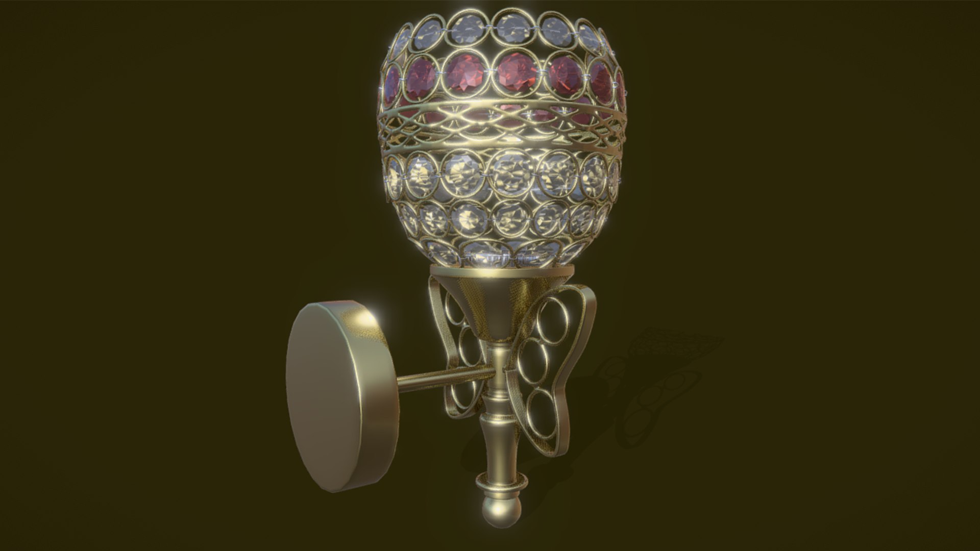 3D Wall Lamp Light Model - TurboSquid 2168435