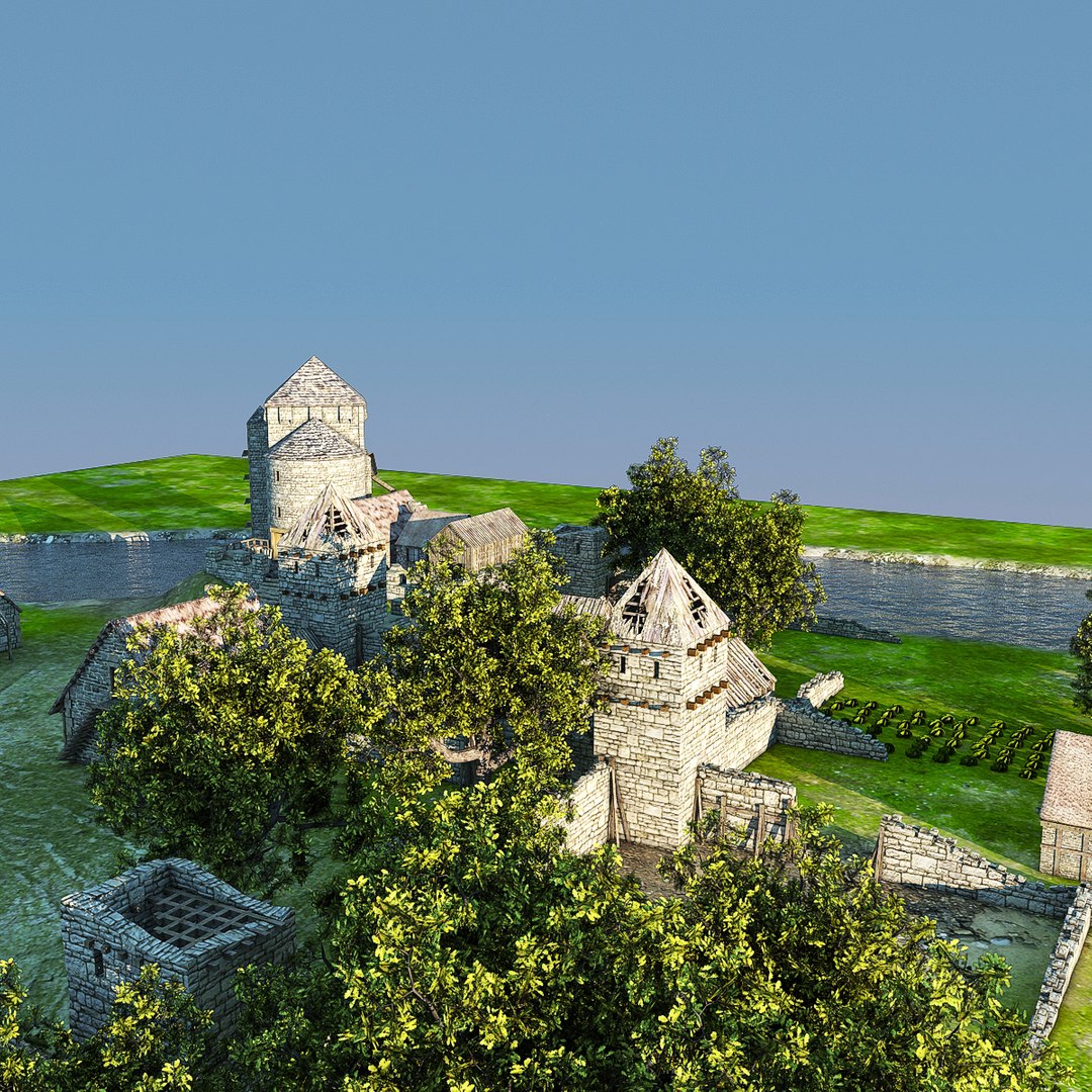 Medieval Village 3d Model