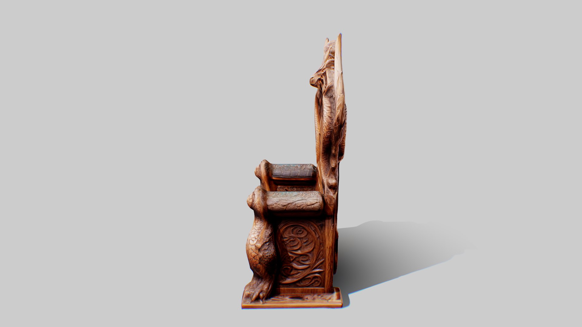 3D Dragon Throne Chair - TurboSquid 2330827