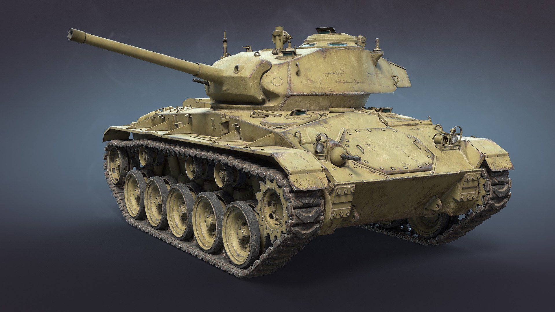 3D M24 Chaffee model - TurboSquid 1827502