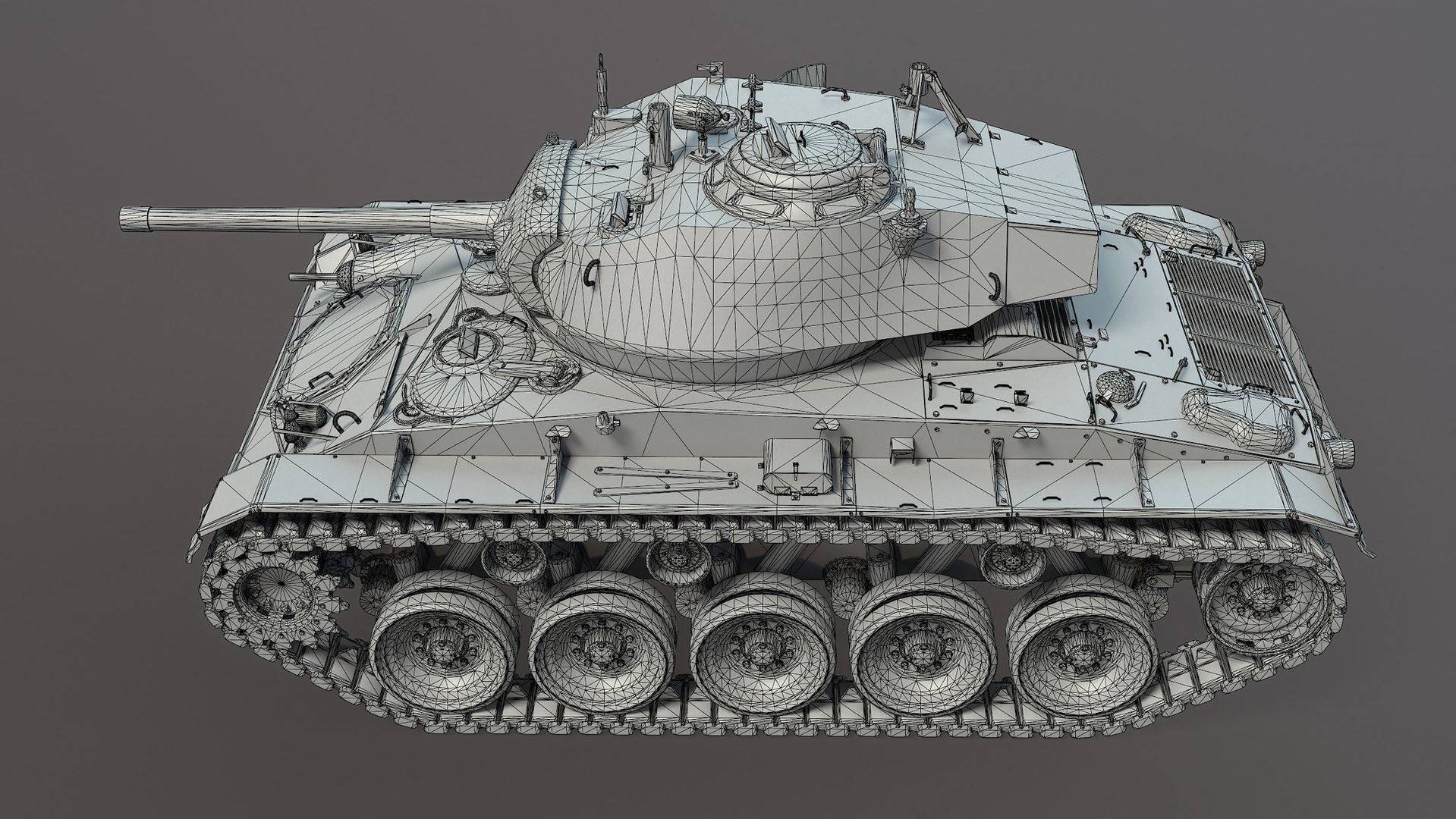 3D M24 Chaffee model - TurboSquid 1827502