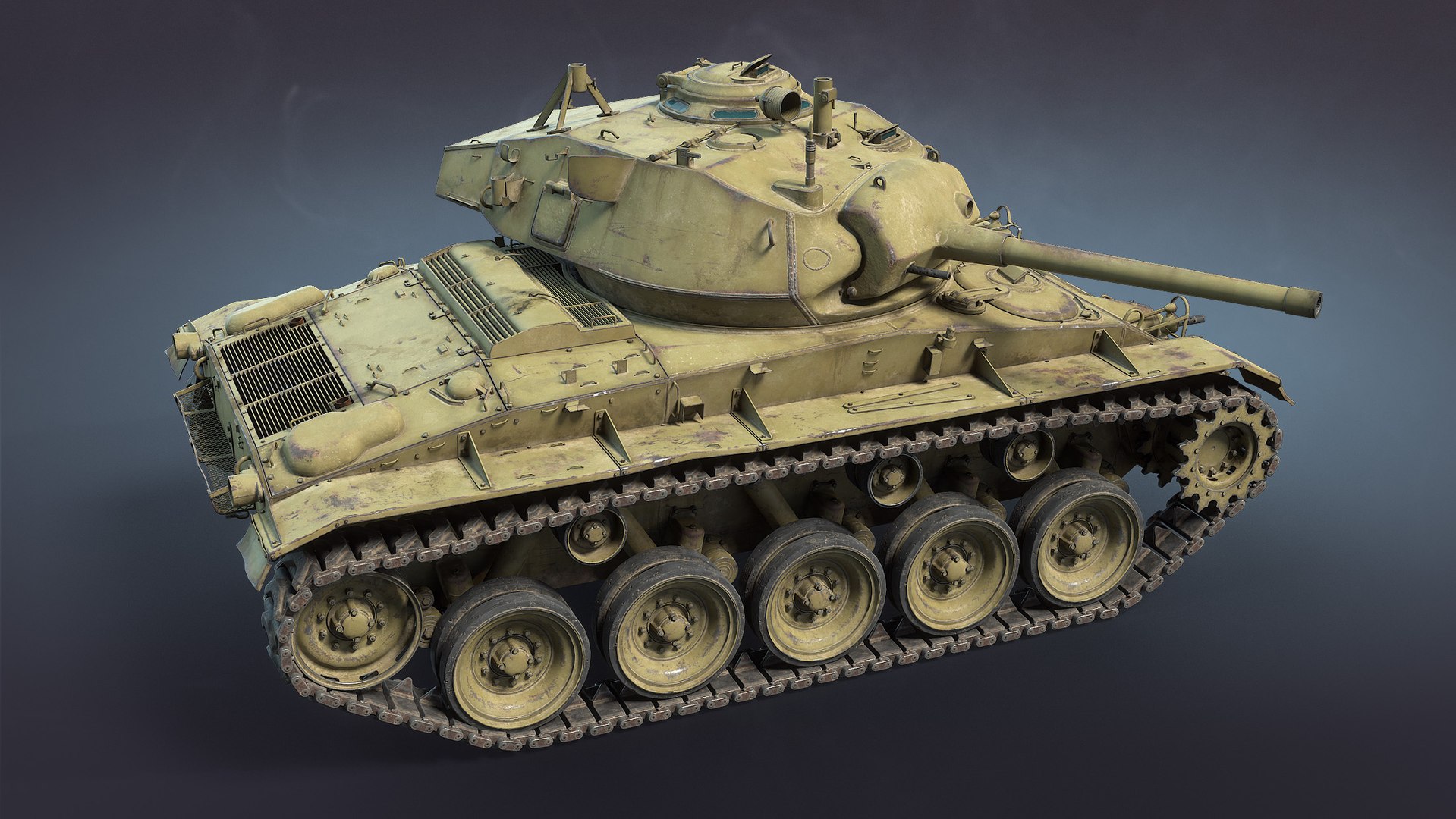 3D M24 Chaffee model - TurboSquid 1827502