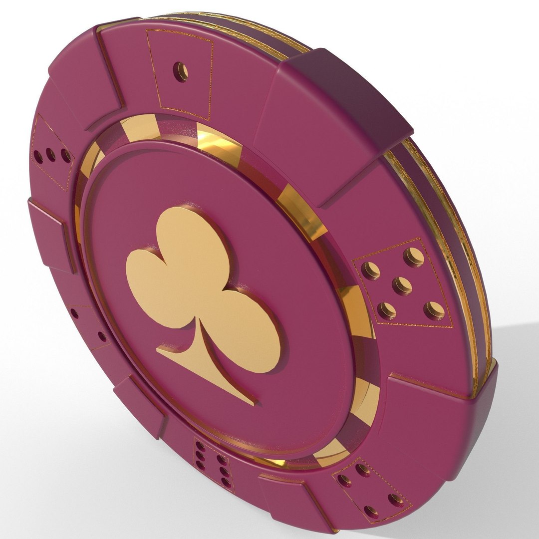 3D Elite Las Vegas Casino Good Luck Poker Chip Lucky Coin Clubs VR ...