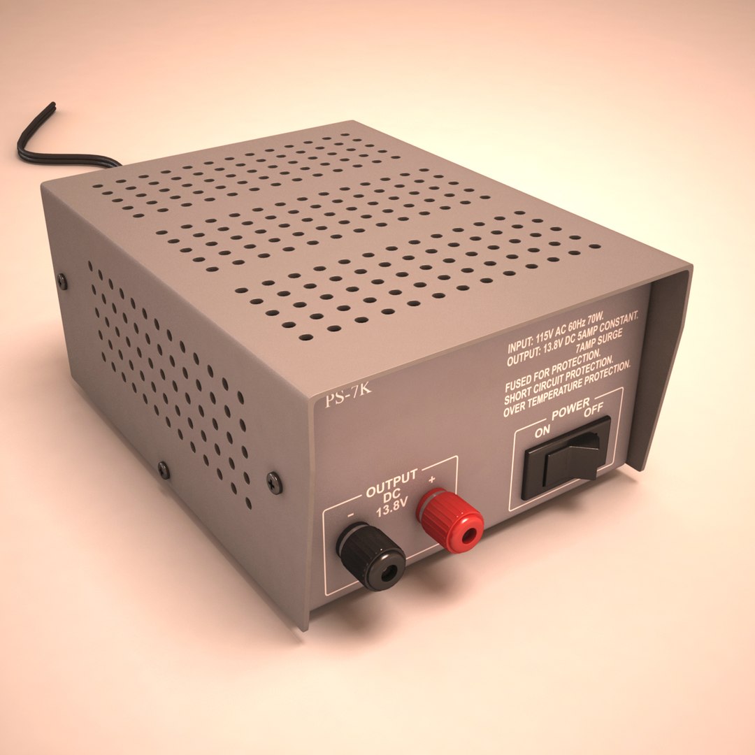 power supply 3d model