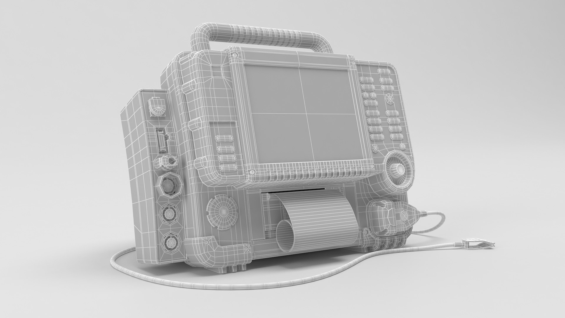 Physio Control Lifepak 15 Monitor Defibrillator 3D Model - TurboSquid ...