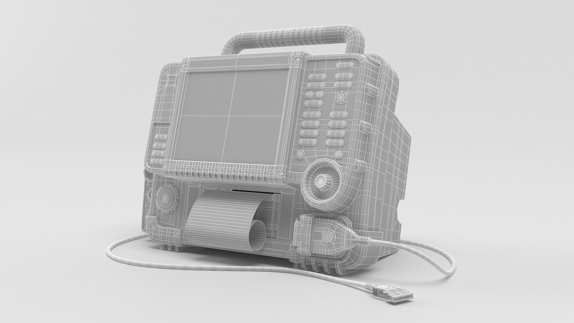 Physio Control Lifepak 15 Monitor Defibrillator 3D Model - TurboSquid ...