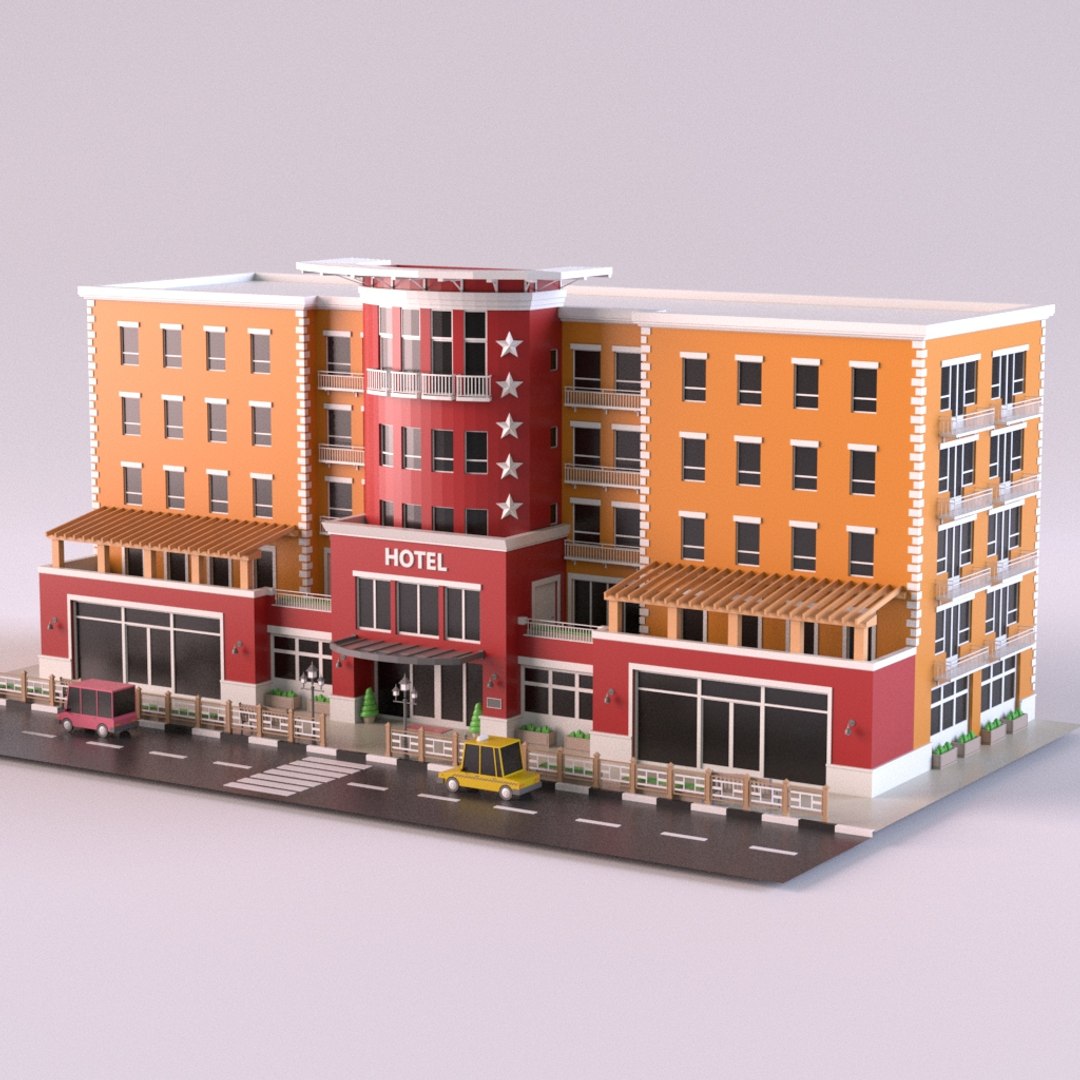Hotel 02 3D Model - TurboSquid 1607961