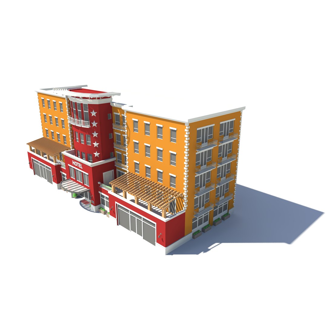 Hotel 02 3D Model - TurboSquid 1607961