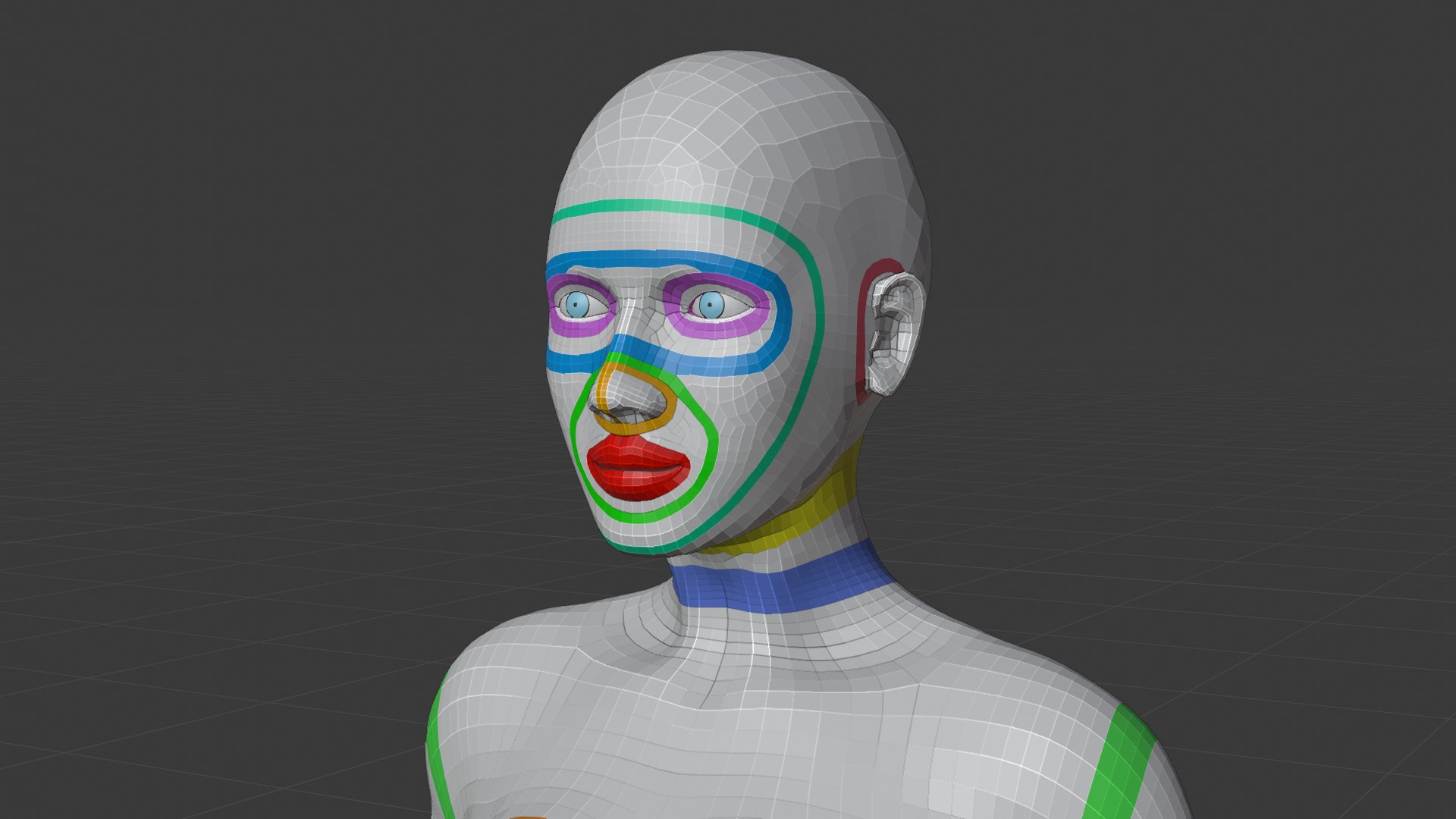 3D Female Base Mesh - Full Rig - Woman Girl Character Low-poly Model ...