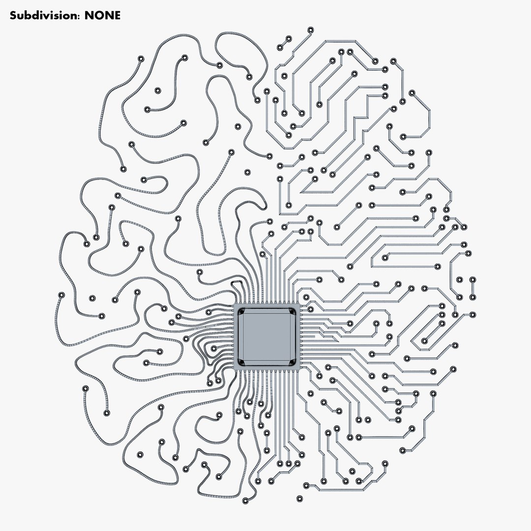 3D Artificial Intelligence Circuit Brain M 1 Model - TurboSquid 2087955