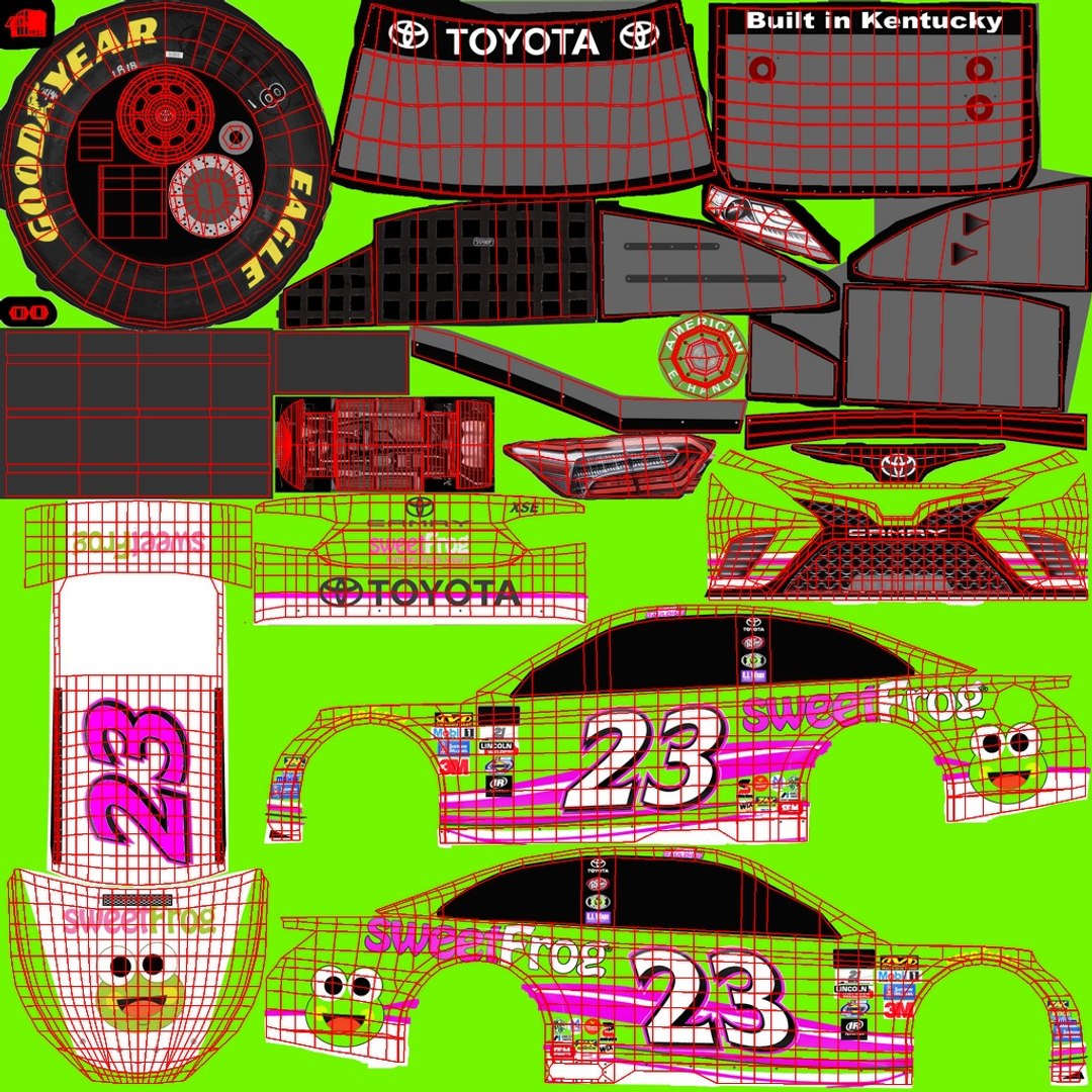 3D Model Bk Racing Nascar Season - TurboSquid 1246239