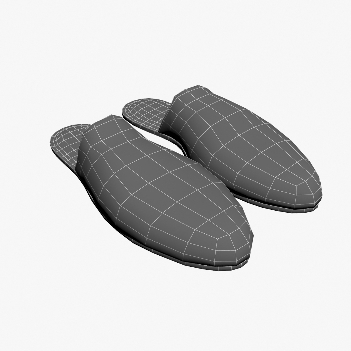 Velvet slippers 3D model - TurboSquid 1151482