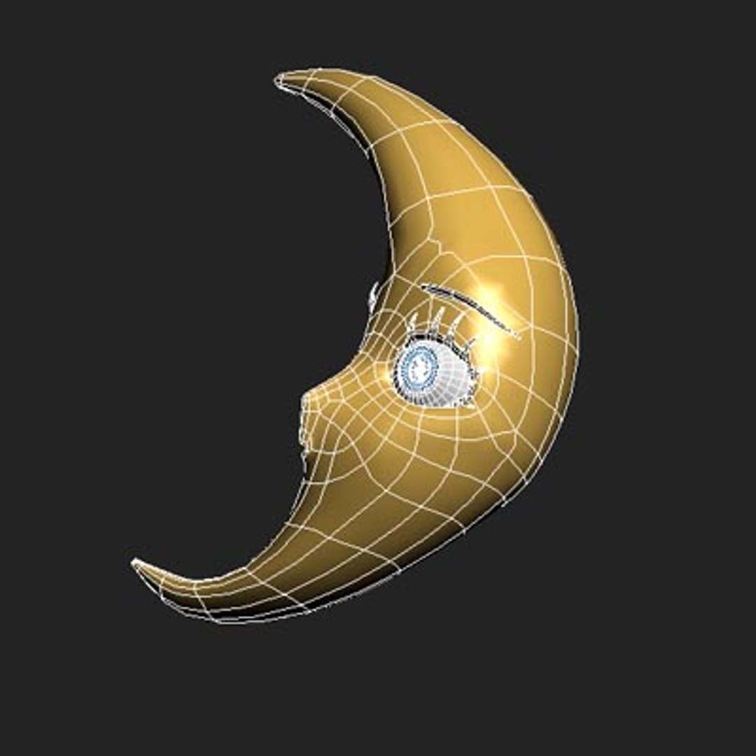 Moon Cartoon 3d Model