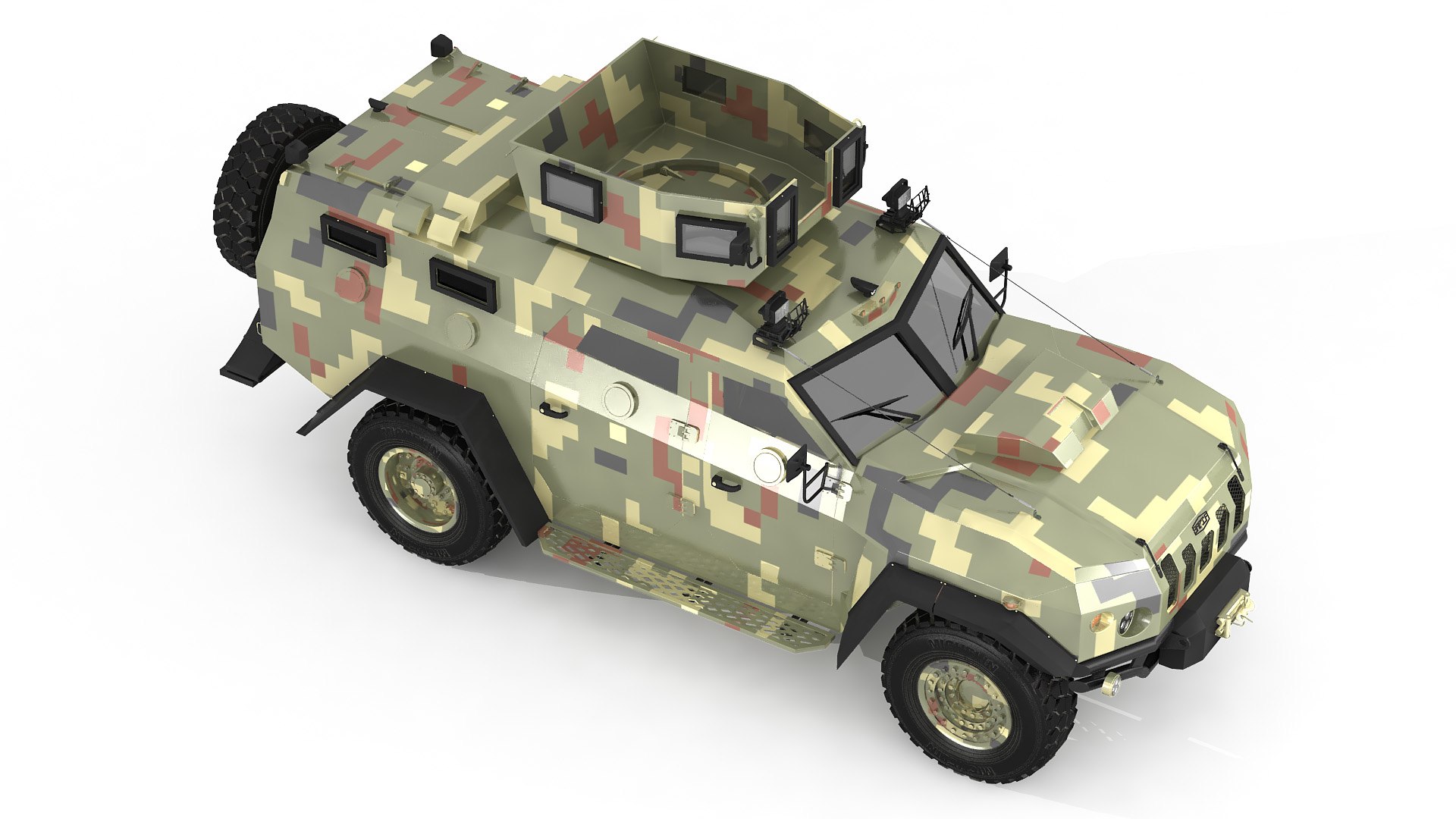 3D Military Vehicle - TurboSquid 2035563