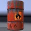 Barrel Flammable Explosive Obj