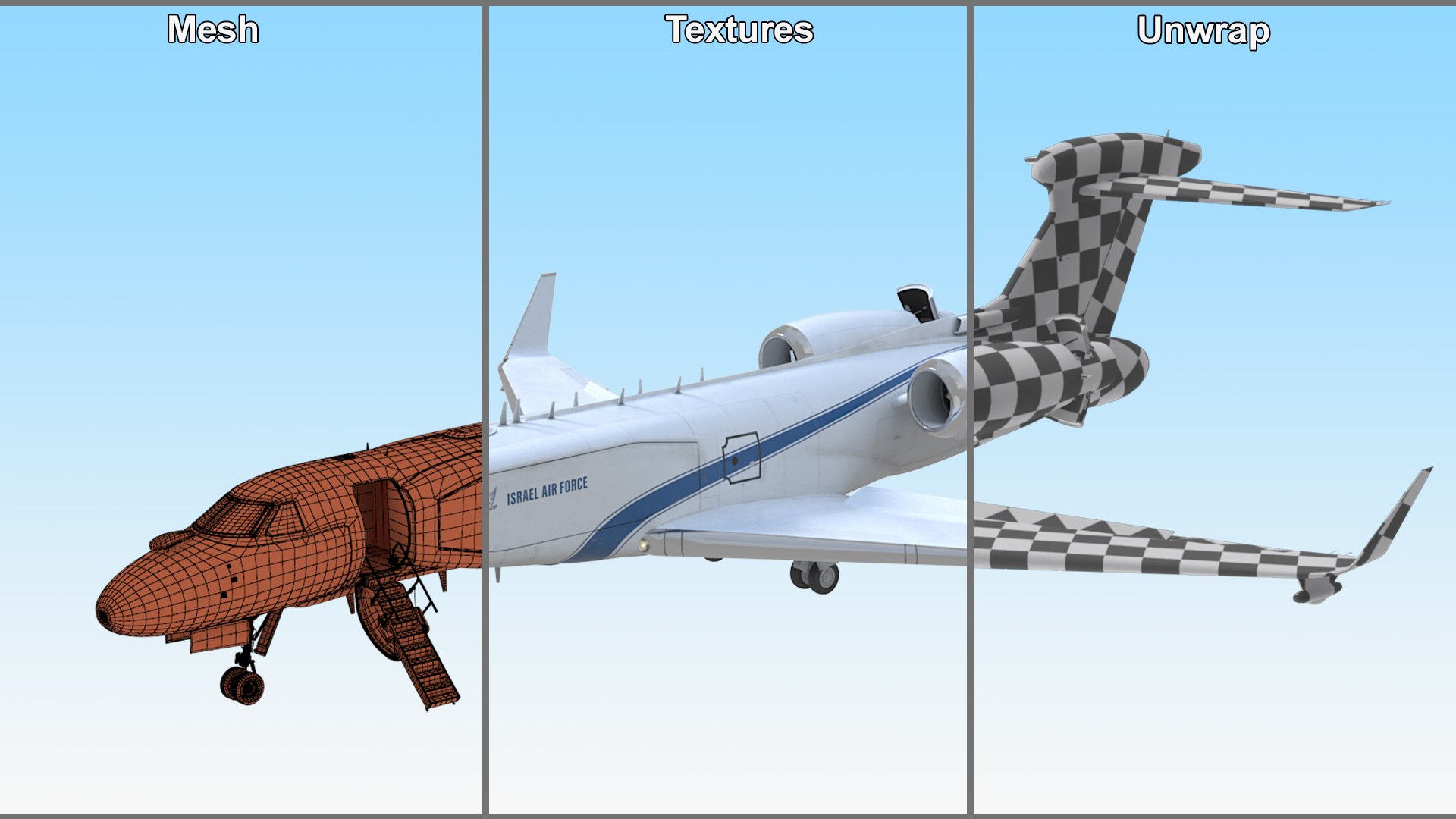 3D CAEW Airborne Early Warning Aircraft Model - TurboSquid 2324163