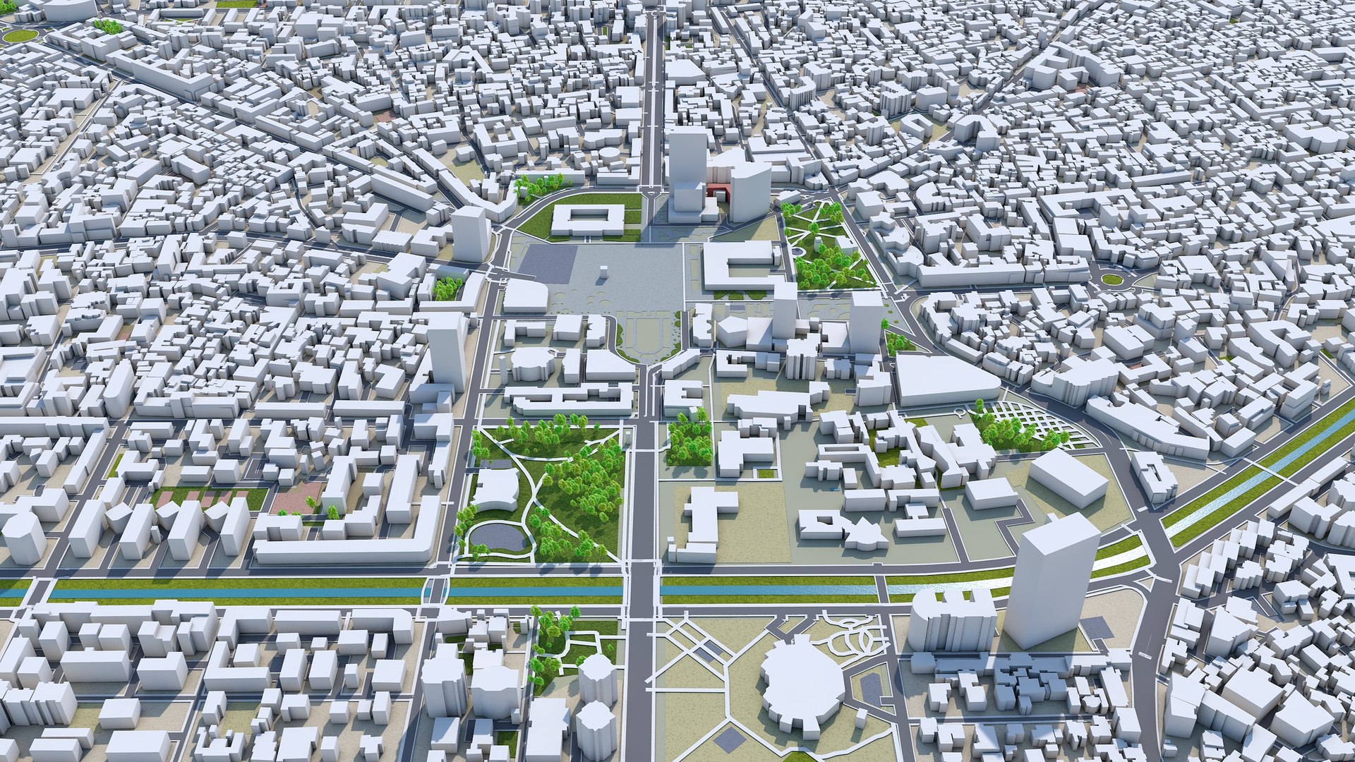 City Area Building Model - TurboSquid 1669304