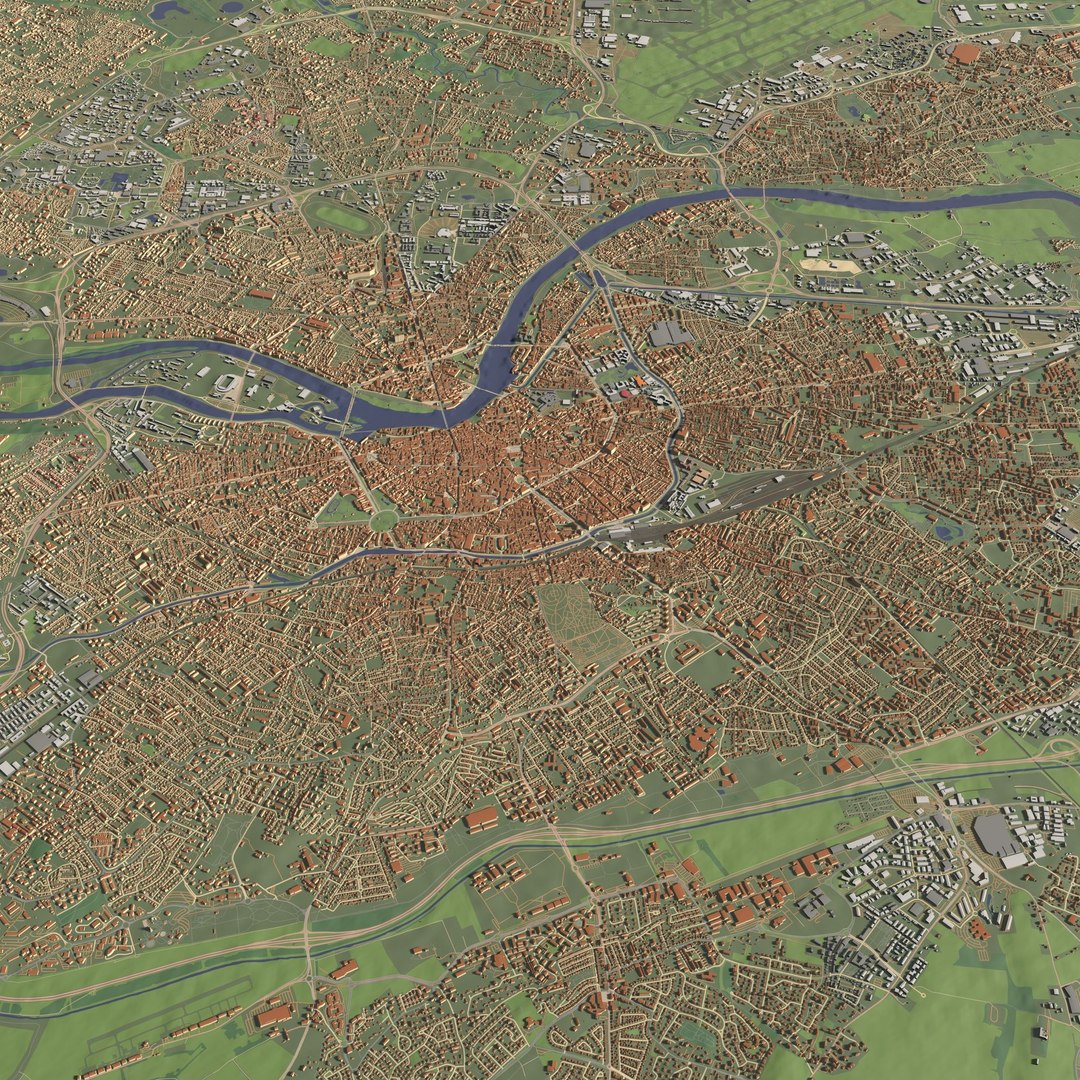 3D Toulouse France - City And Urban Model - TurboSquid 2236815
