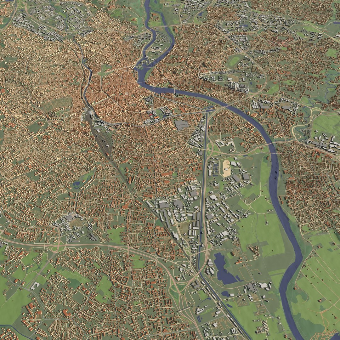 3D Toulouse France - City And Urban Model - TurboSquid 2236815