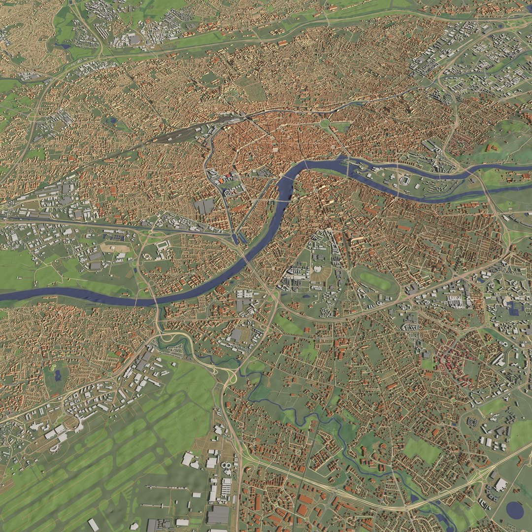 3D Toulouse France - City And Urban Model - TurboSquid 2236815